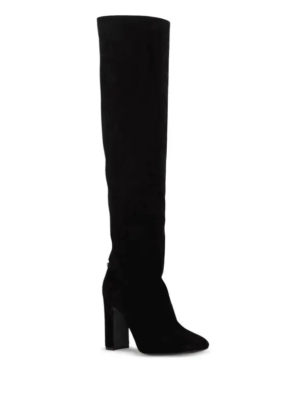Dolce & Gabbana Chain-link Boots With Block Heel
