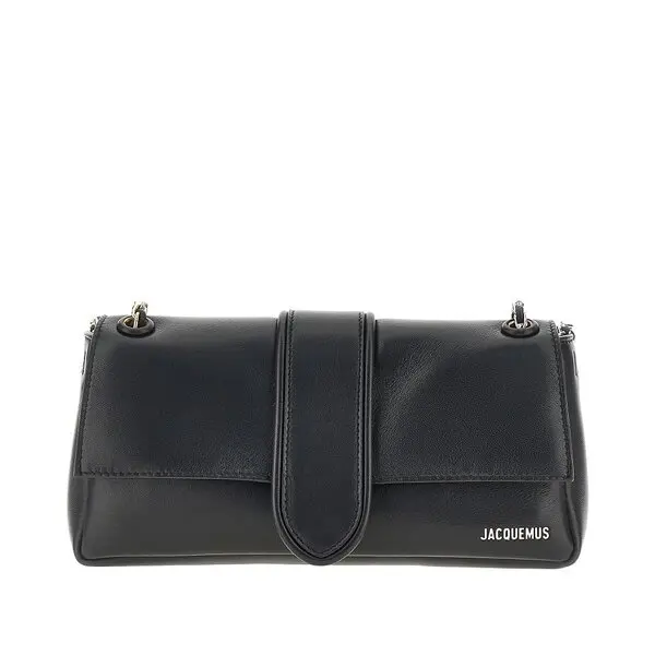 Jacquemus Bambino Chaîne Nappa Leather Bag - Black