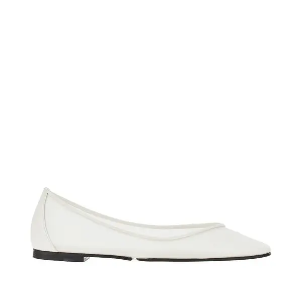 Jacquemus Ovalo' Mesh Ballerinas - White