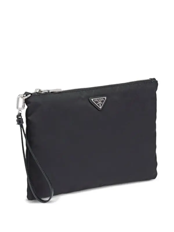 Prada Re-nylon And Saffiano Leather Pouch