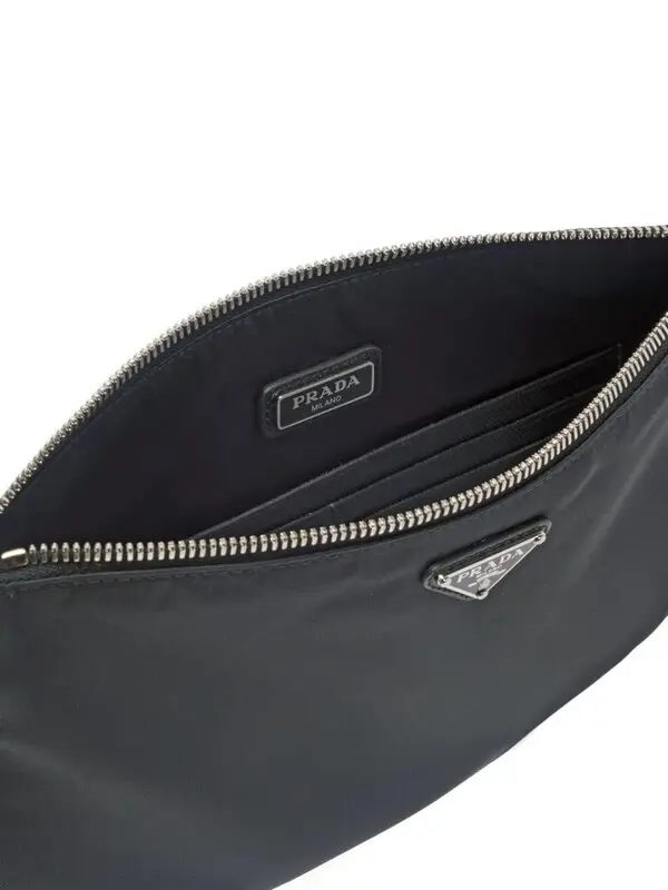 Prada Re-nylon And Saffiano Leather Pouch