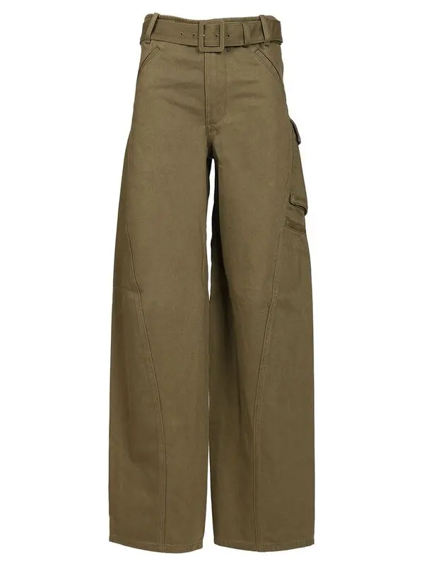 SELF-PORTRAIT Cargo Jeans - Green