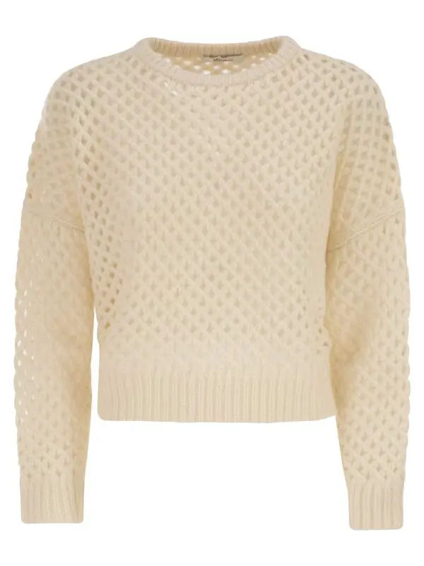 Max Mara Essen Cashmere And Silk Knitwear - Cream