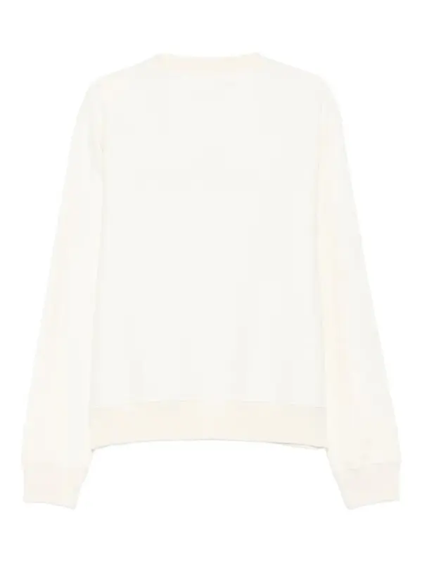 LANVIN Cotton Sweatshirt With Embroidered Logo - Multicolor
