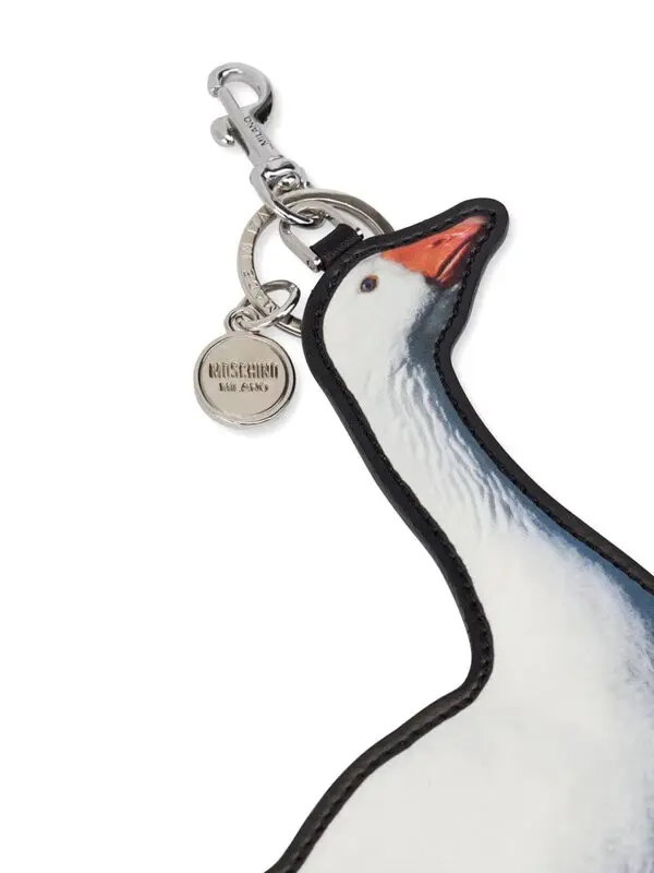 Moschino Pouch With Goose Motif - Multicolor