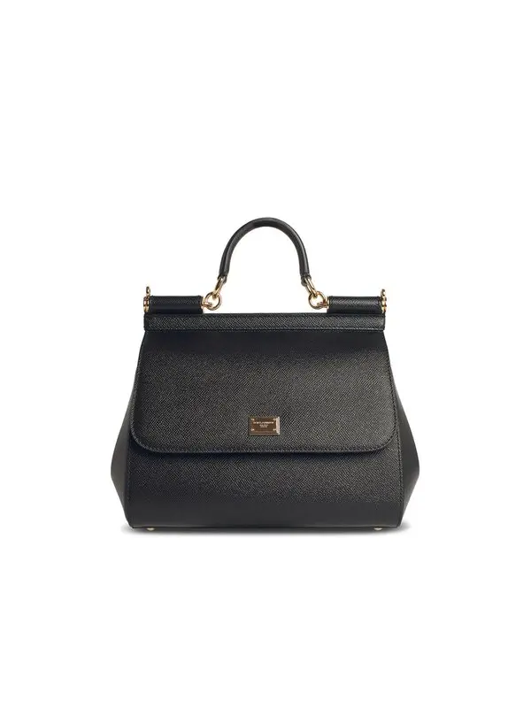 Dolce & Gabbana Large 'sicily' Leather Bag - Black
