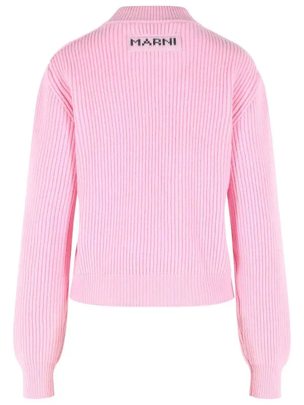 Marni Virgin Wool And Cashmere Sweater - Pink