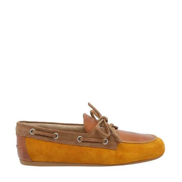Miu Miu Suede-wrapped Loafing Moccasin - Brown