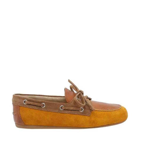 Miu Miu Suede-wrapped Loafing Moccasin - Brown