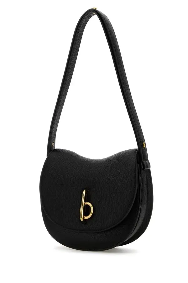 Burberry Leather Small Rocking Horse Shoulder Bag - Black