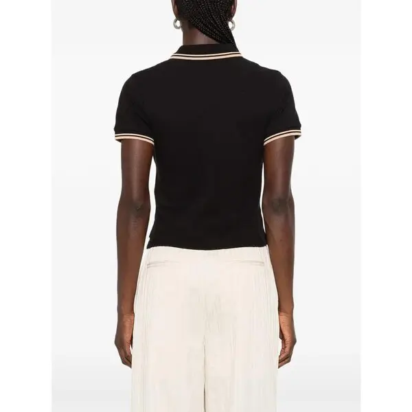VIVIENNE WESTWOOD Embroidered Polo Top - Black
