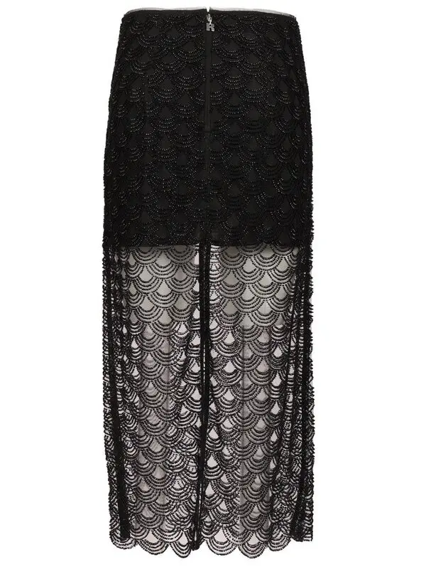ROTATE BY BIRGER CHRISTENSEN Sequin Midi Skirt