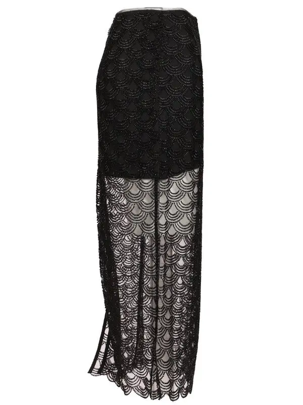 ROTATE BY BIRGER CHRISTENSEN Sequin Midi Skirt