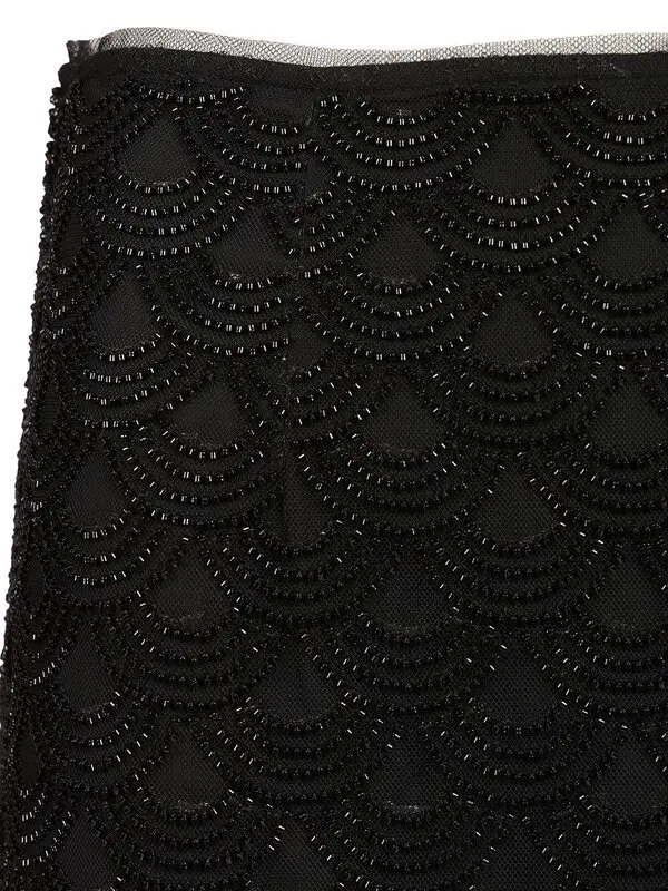 ROTATE BY BIRGER CHRISTENSEN Sequin Midi Skirt