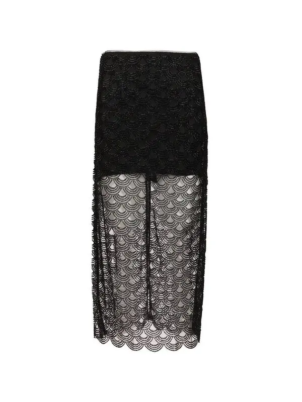 ROTATE BY BIRGER CHRISTENSEN Sequin Midi Skirt