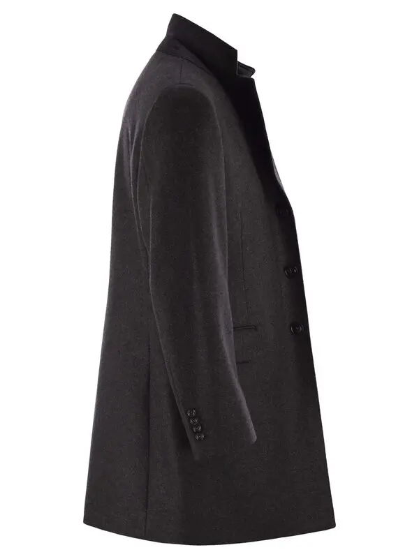 FAY Double Coat In Wool And Cashmere Cloth