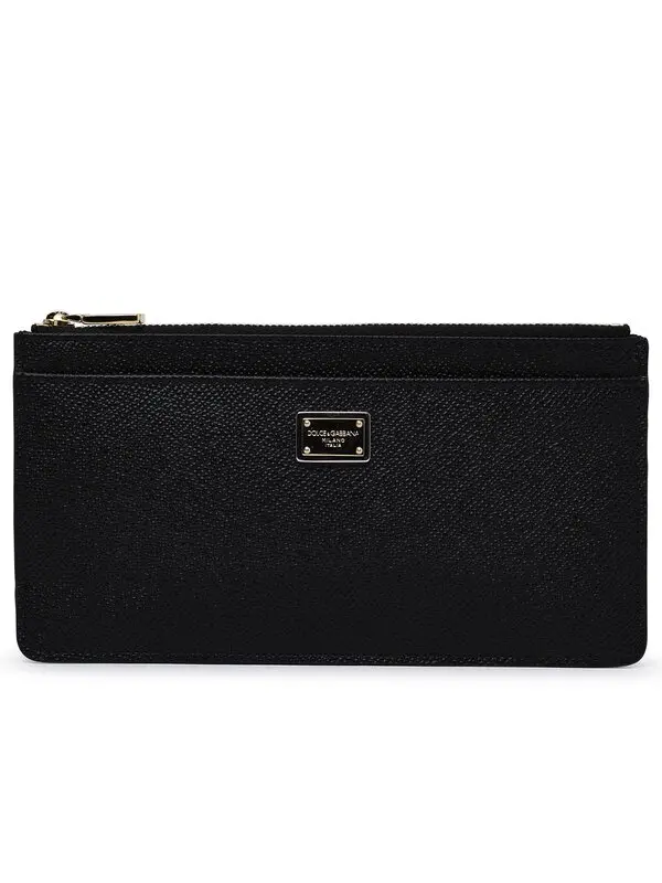 Dolce & Gabbana Leather Card Holder - Black