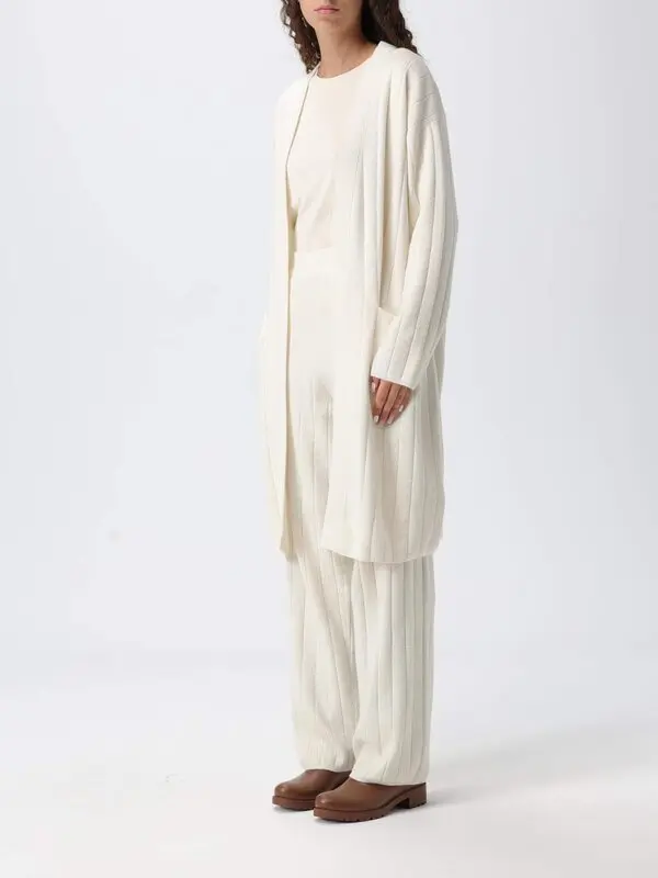 Max Mara Ribbed Belted Long Sleeve Sweater