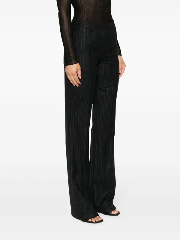 Dries Van Noten Pinstripped Wool Trousers