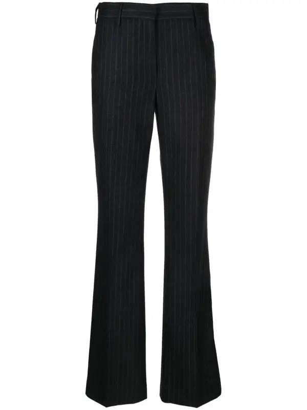 Dries Van Noten Pinstriped Wool Trousers