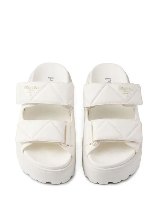 Prada 45mm Padded Leather Sandals