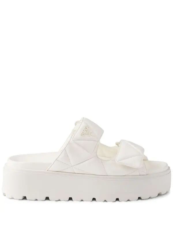 Prada Padded Leather Sandals