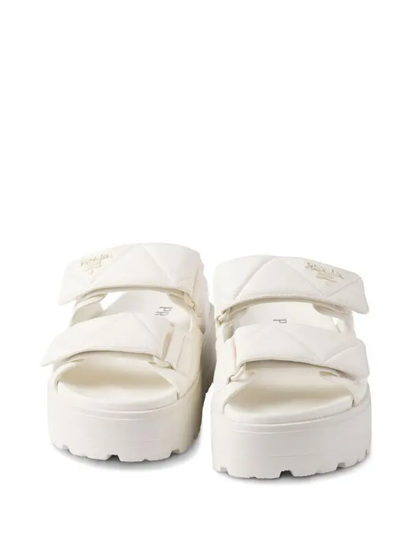 Prada Padded Leather Sandals