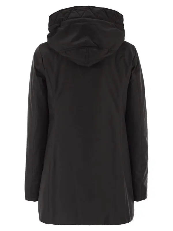 FAY Technical Gabardine Toggle Coat