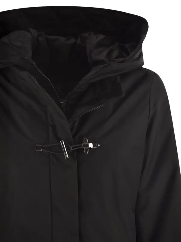 FAY Technical Gabardine Toggle Coat