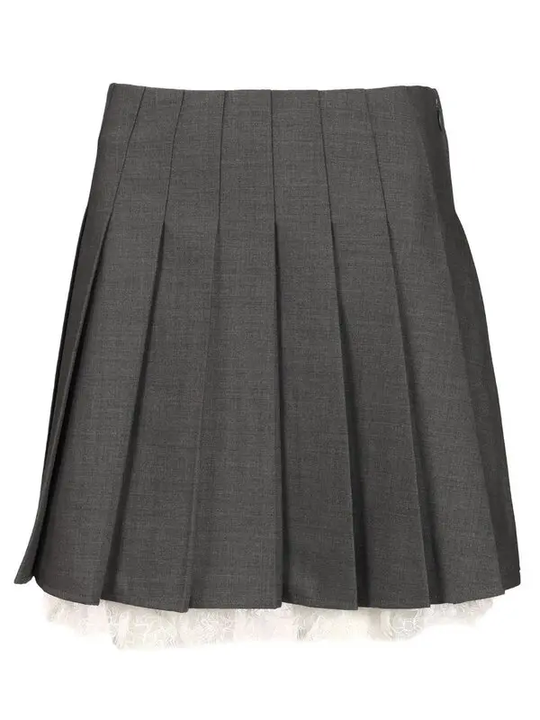 SELF-PORTRAIT Pleated Miniskirt