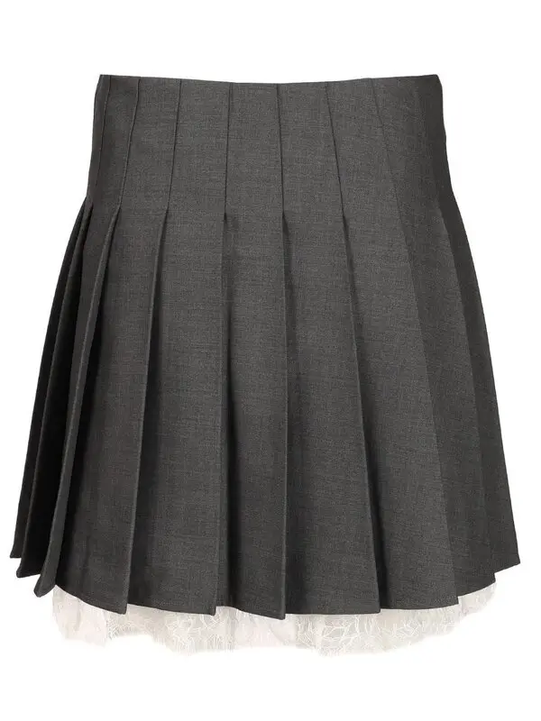 SELF-PORTRAIT Pleated Miniskirt
