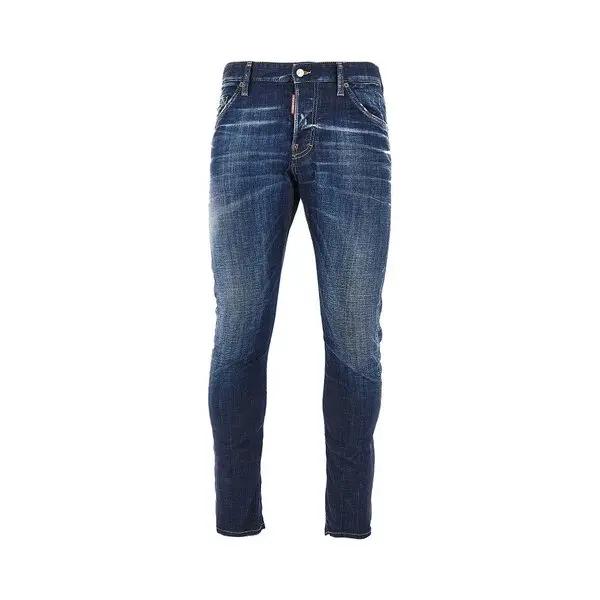 Dsquared2 Stretch Denim Slim Twist Jeans - Blue