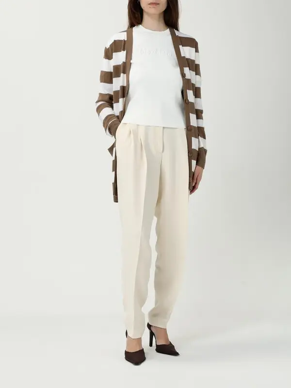 Max Mara Striped Cardigan - Brown