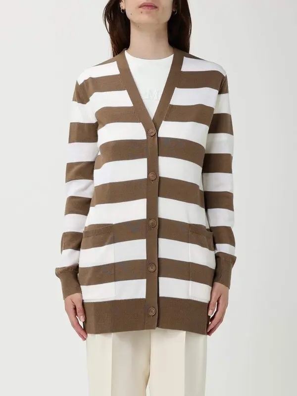 Max Mara Striped Cardigan - Brown