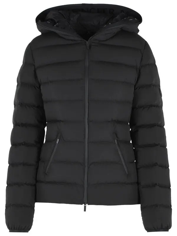 Moncler Herbes' Matt Polyester Down Jacket - Black