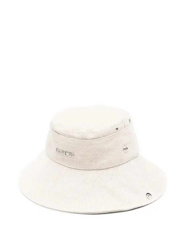 Jacquemus Le Bob De-nimes Bucket Hat - White