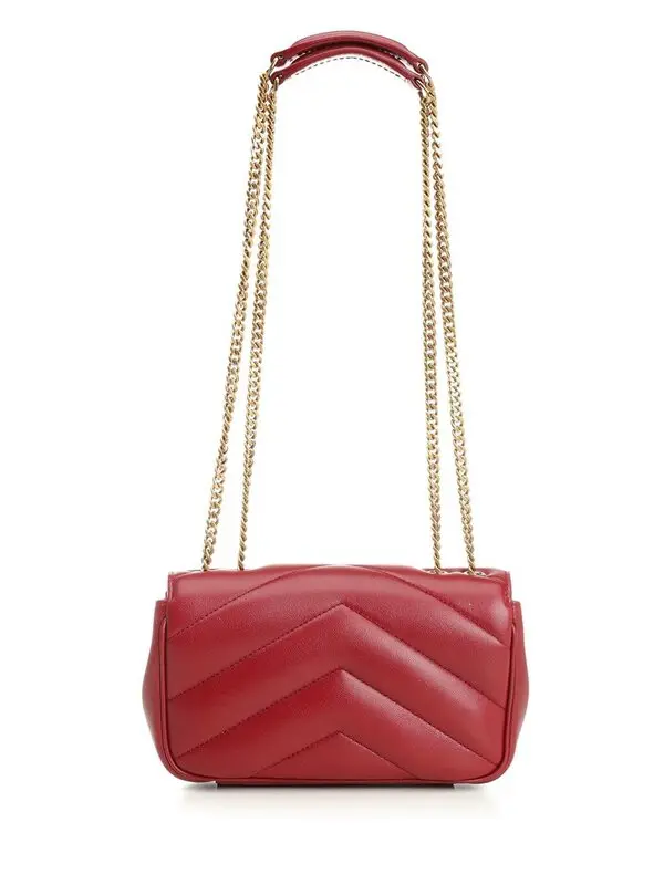 Saint Laurent Mini Loulou Lambskin Shoulder Bag