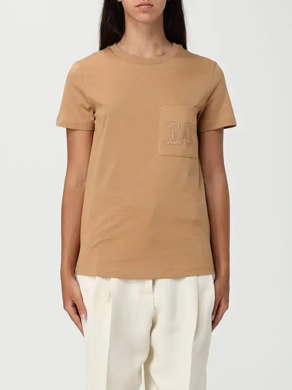 Max Mara Cotton T-shirt - Brown