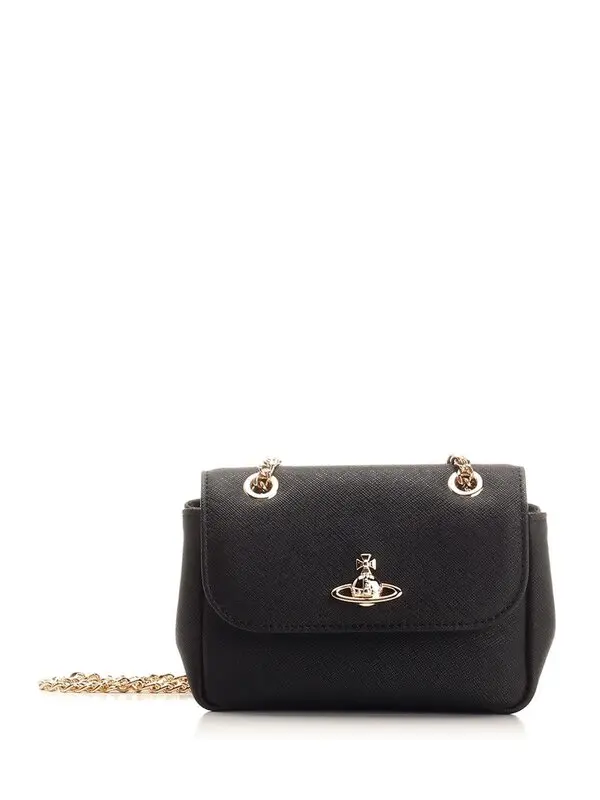 VIVIENNE WESTWOOD Purse Chain Shoulder Bag - Black