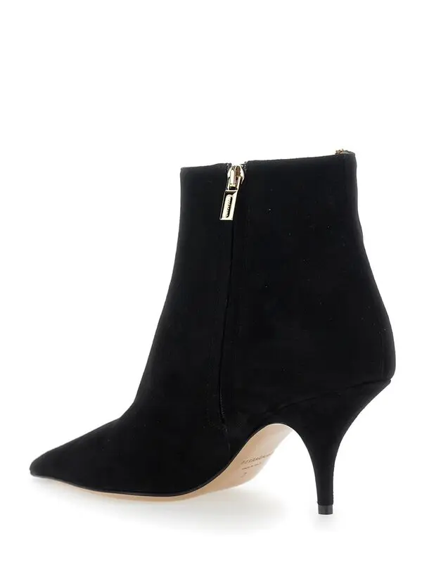 FERRAGAMO Suede Stiletto Ankle Boots - Multicolor