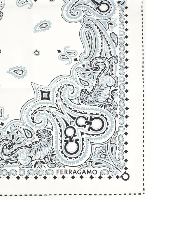 FERRAGAMO Arabesque Print Scarf