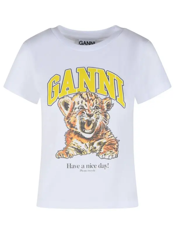 GANNI Cotton T-shirt