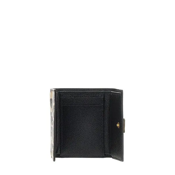 Dolce & Gabbana Leopard-print Leather French Flap Wallet - Multicolor