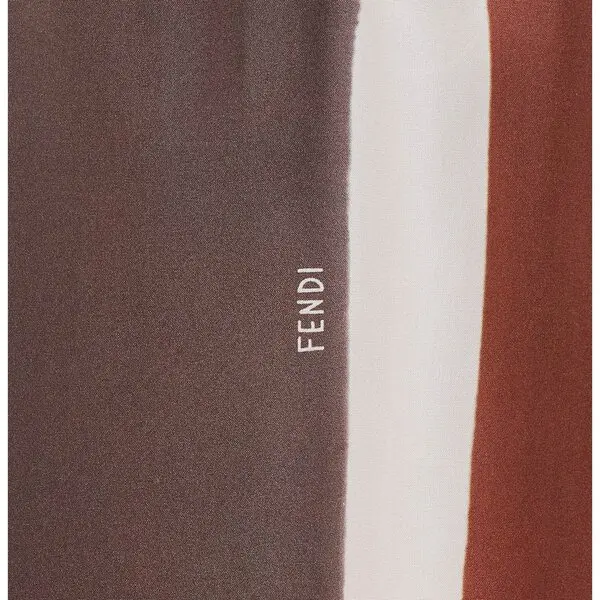 Fendi Silk Striped Hot Pants - Multicolor