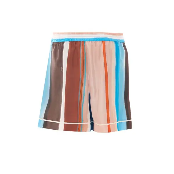 Fendi Silk Striped Hot Pants - Multicolor