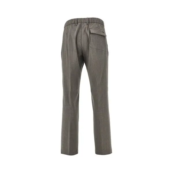 Herno Stretch Liht Wool Pants With Drawstring