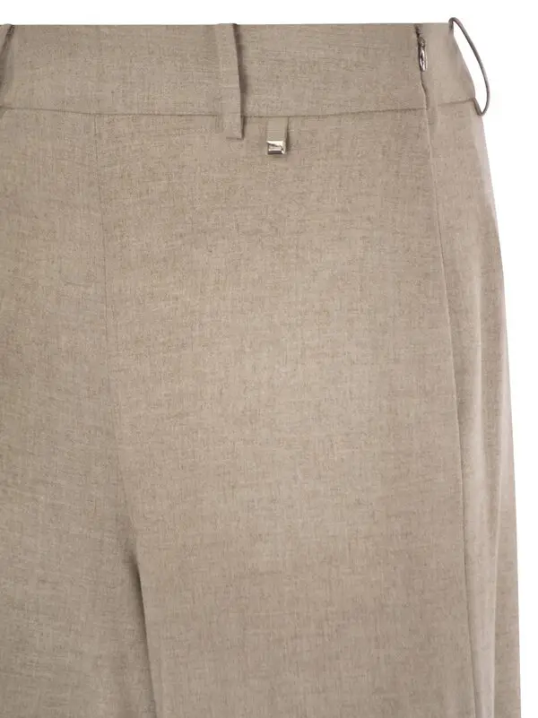 Herno Flannel Trousers - Cream
