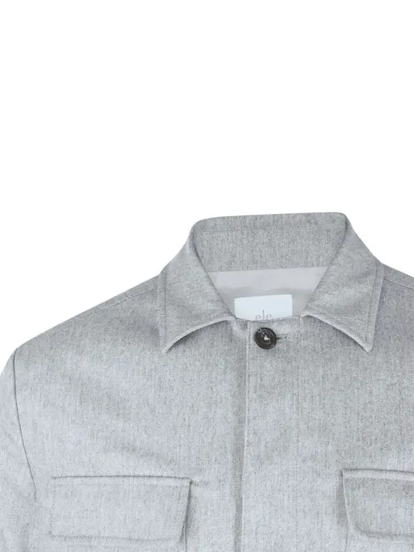 Eleventy Shirt Jacket With Pockets