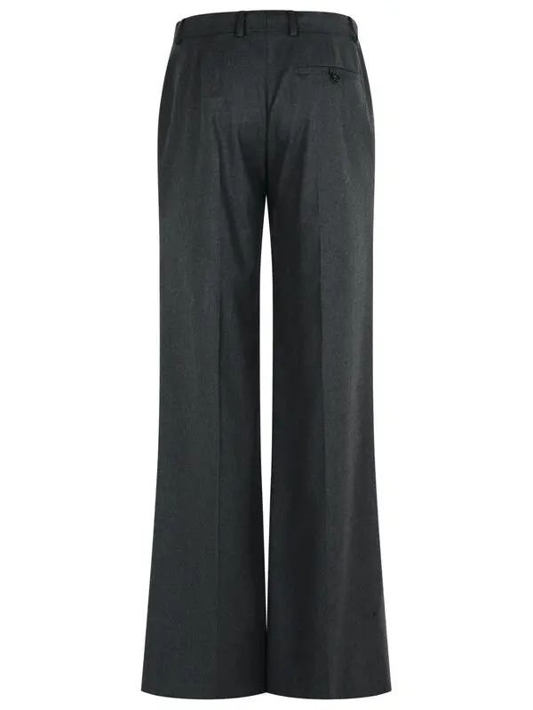 Stella McCartney Flare' Grey Wool Pants Cenere