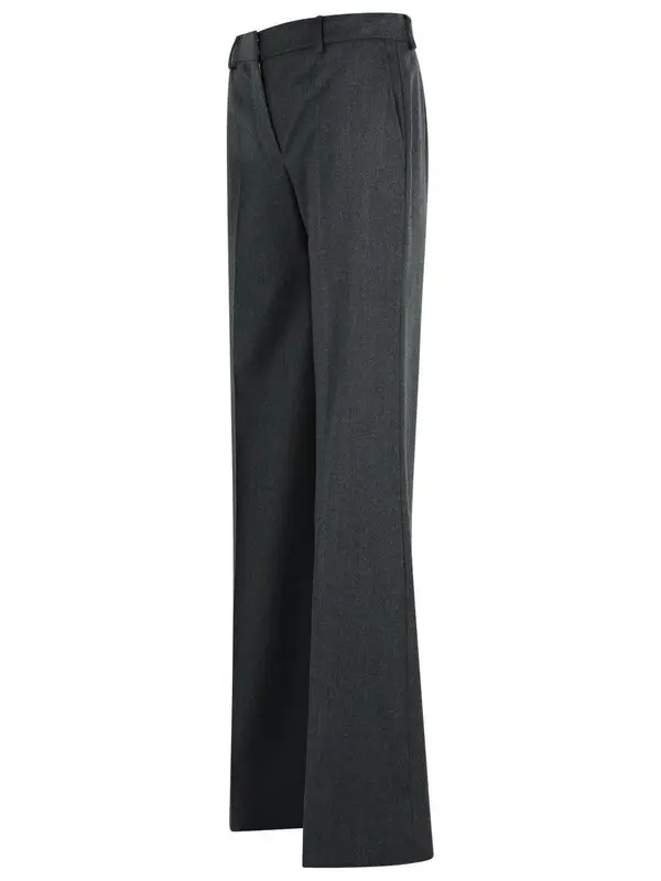 Stella McCartney Wool Flare Pants - Gray